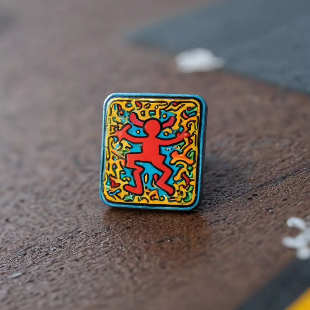 Keith Haring Enamel Pin: Art Meets Skate Culture